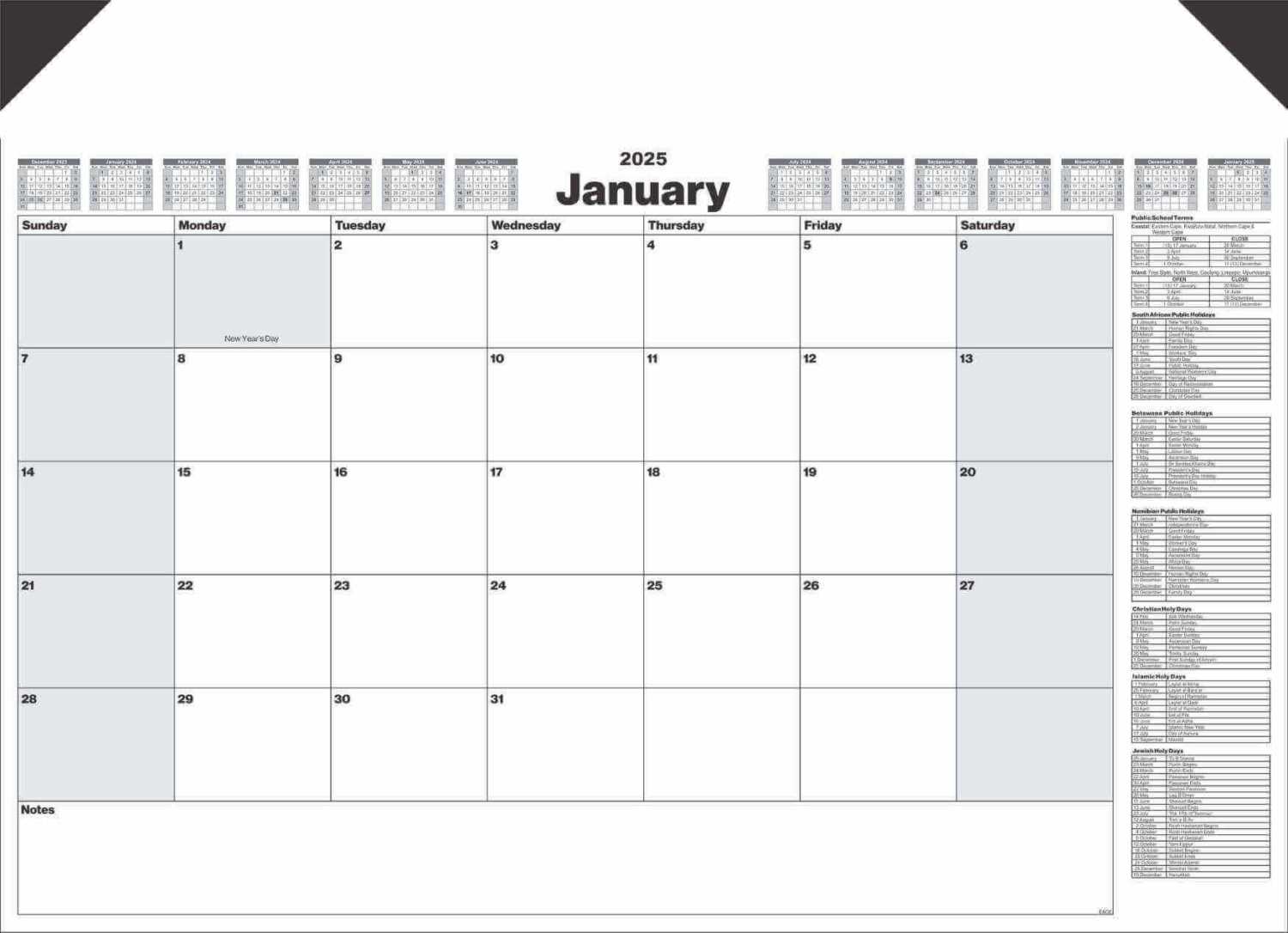 Custom Branded Desk Calendars - RBE Stationery & Print