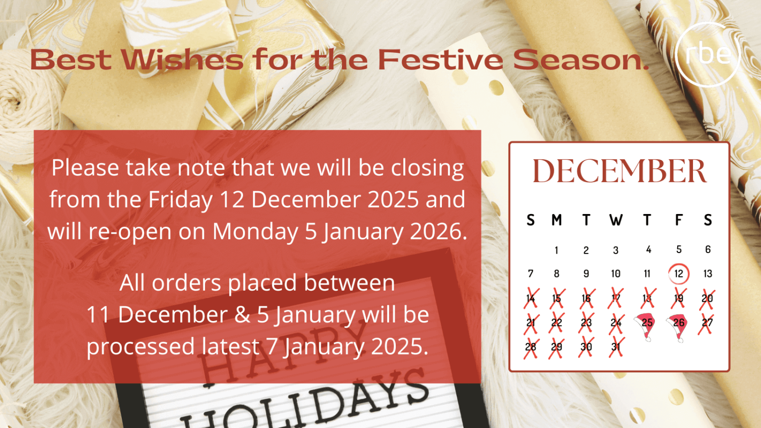 2025 A2 Desk Calendar Pad - Jan to Dec - RBE Stationery & Print